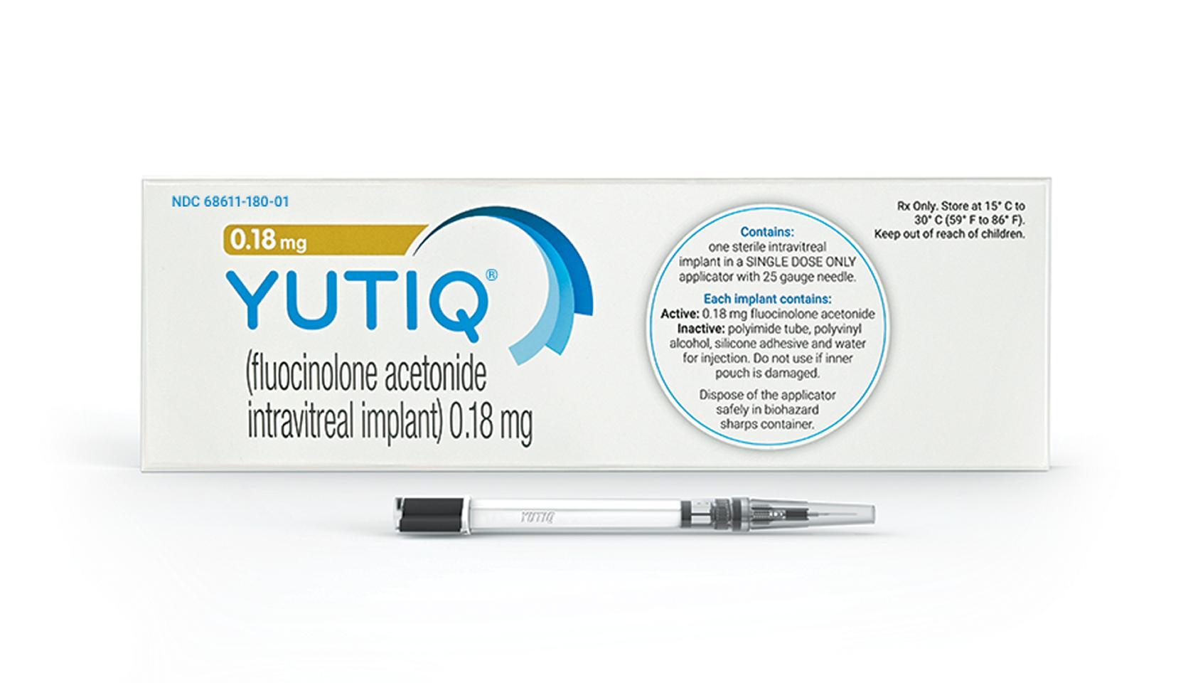 YUTIQ® 0.18 mg (fluocinolone acetonide intravitreal implant) | Official ...